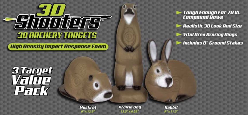 Field Logic 3D Shooters Target Archery (3 Pack) | Solargas Comercializadora