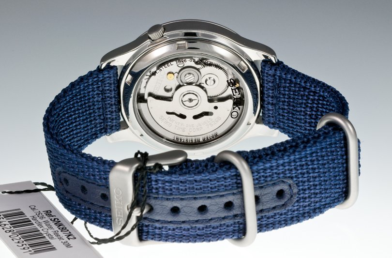 SEIKO 5 Military Nylon Automatic SNK807K2 | Solargas Comercializadora